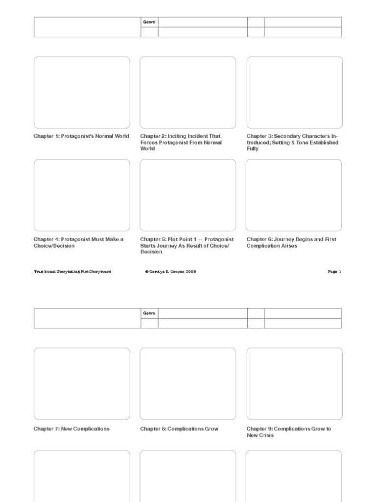 Traditional Plot Storyboard | PDF | Plot (Narrative) | Entertainment