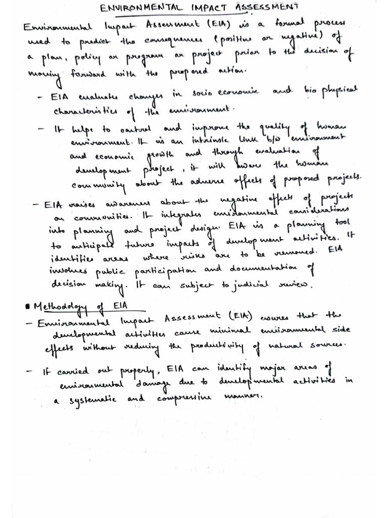 EIA Notes | PDF
