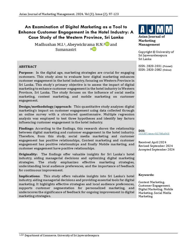 AJMM_2024_V3_II_006 | PDF | Survey Methodology | Factor Analysis