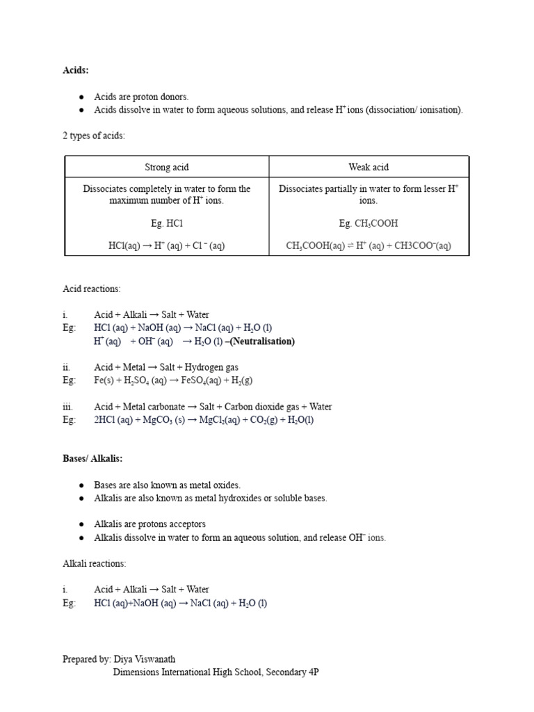 Chapter 7_ Acids, bases and salts | PDF | Hydroxide | Acid