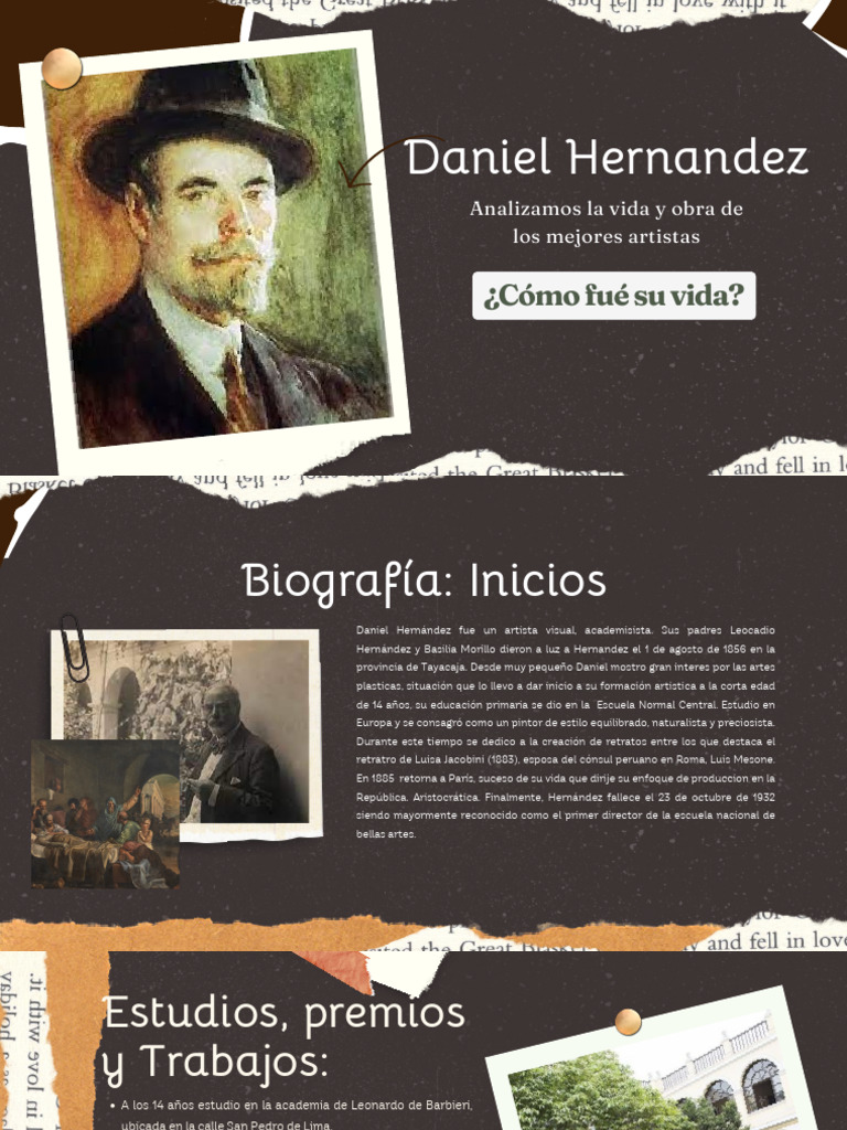 Biografía de Daniel Hernández Morillo | PDF | Las artes