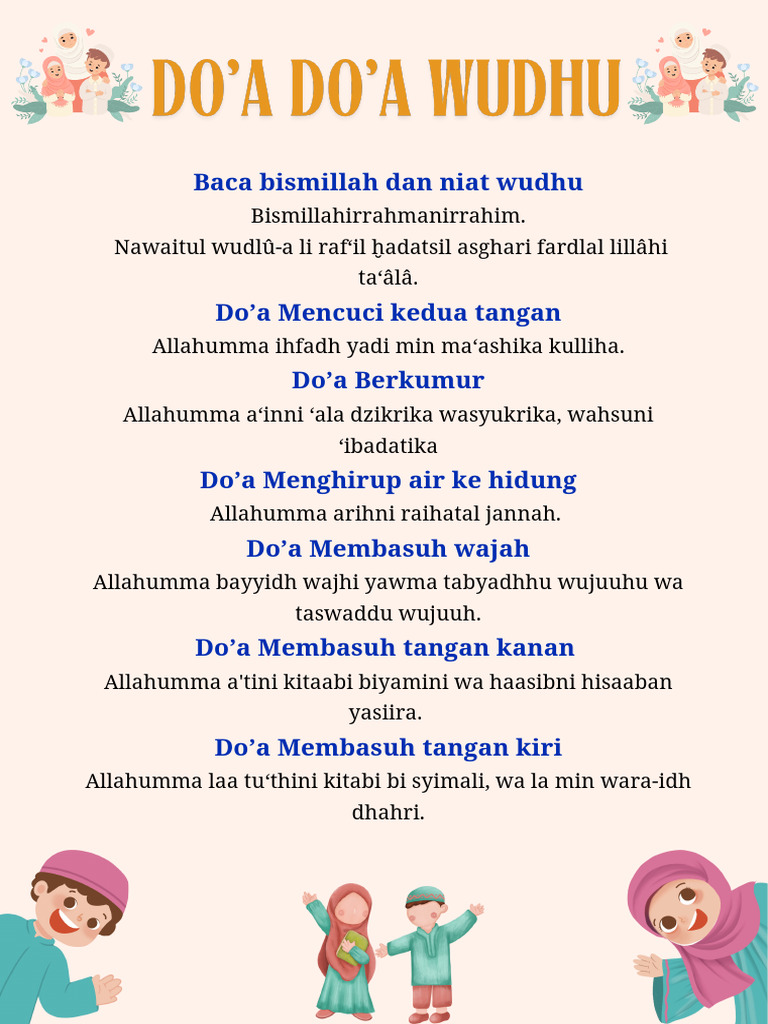 Doa Wudhu | PDF