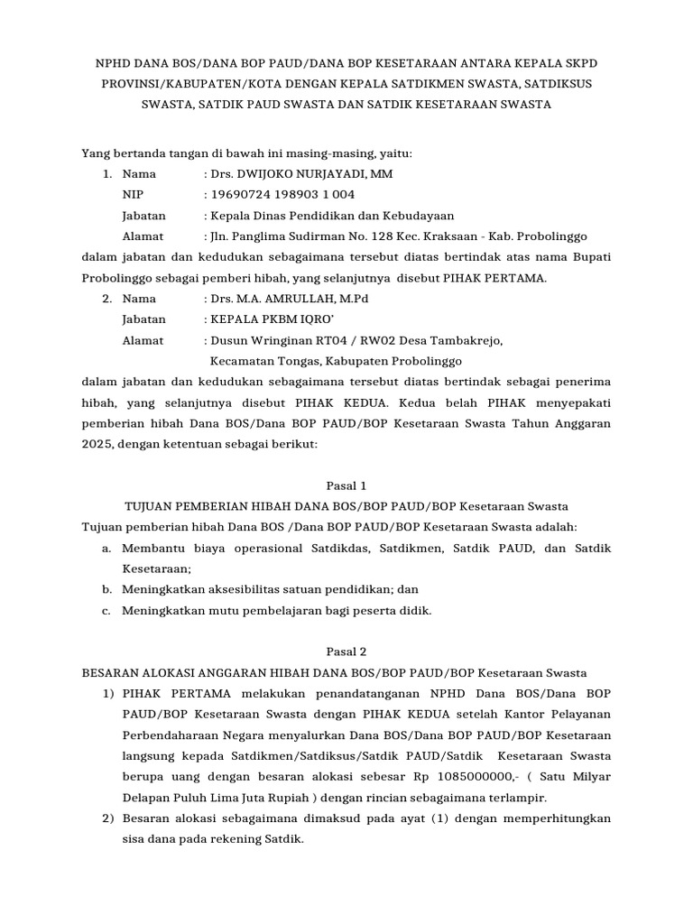 NPHD Bosp 2024-2025 | PDF