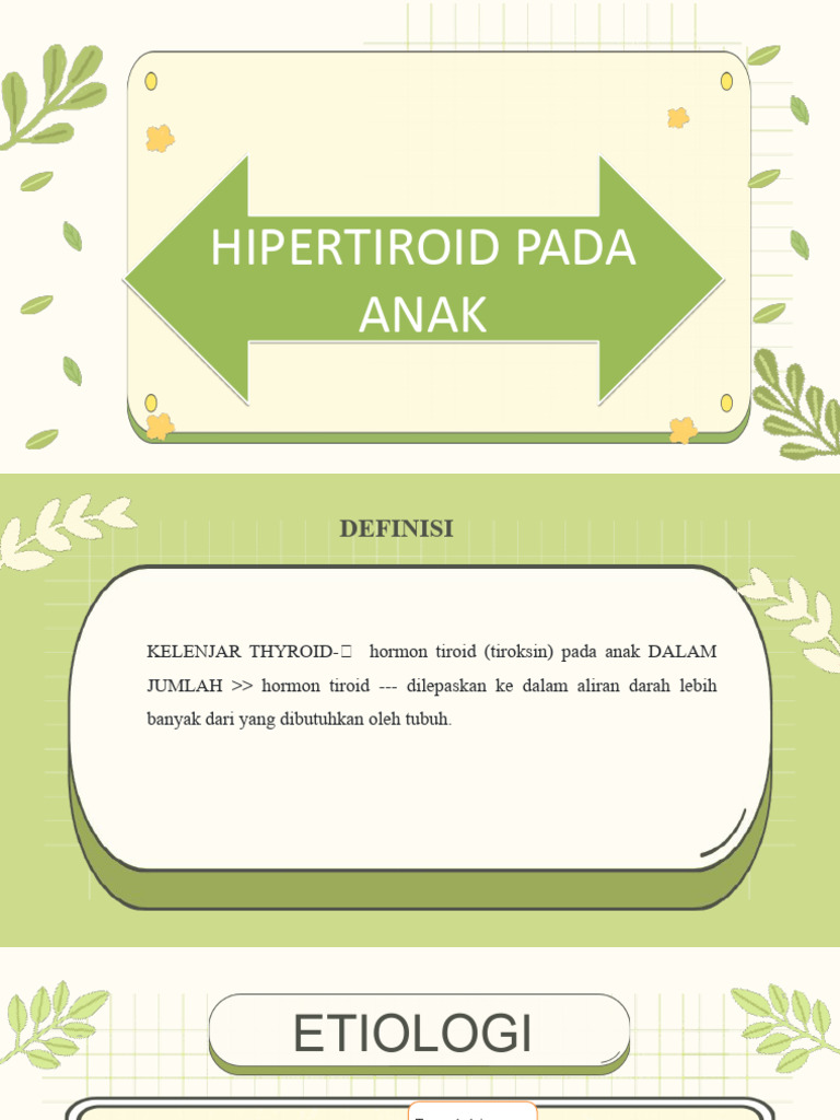 Hipertiroid Pada Anak | PDF