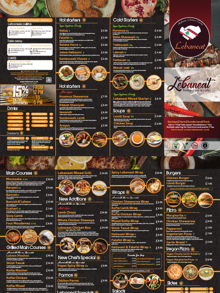 Lebaneat Takeaway Menu April 2024-Min (1) | PDF