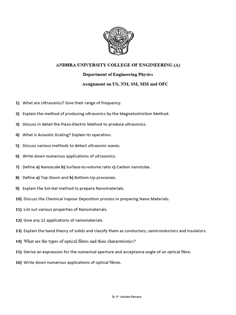OFC Assignment | PDF