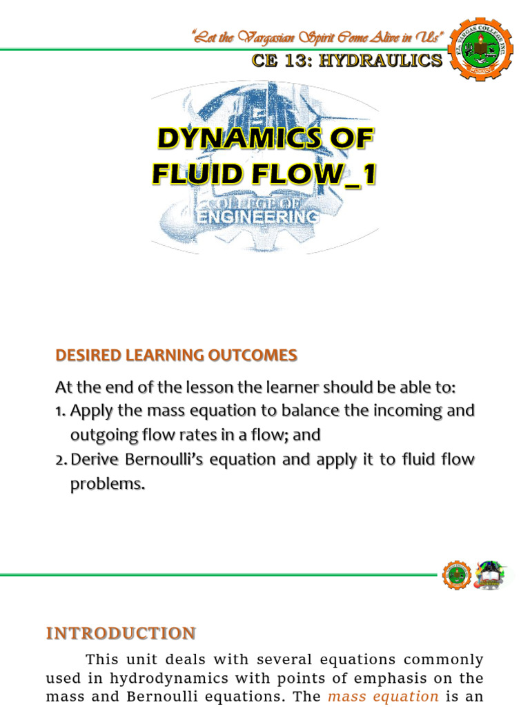 Fluid Flow Dynamics and Equations | PDF | Fluid Dynamics | Liquids
