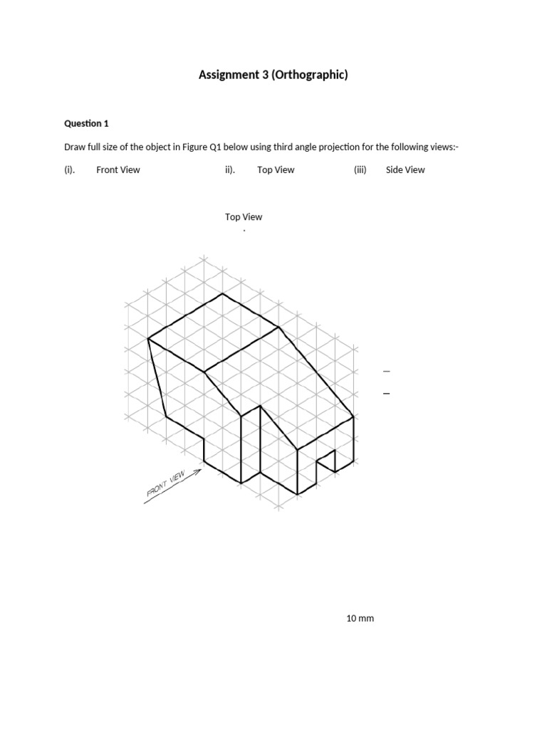 Assignment 3 Orthographic | PDF