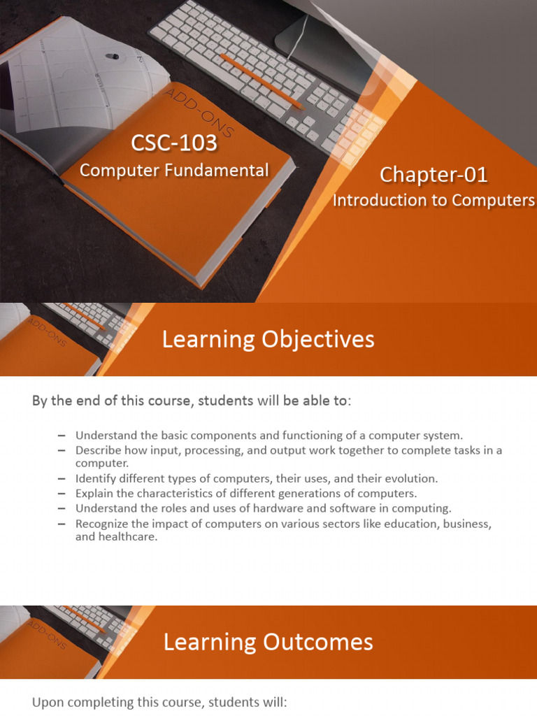 Introduction to Computer Fundamentals | PDF | Computer Hardware | Input ...
