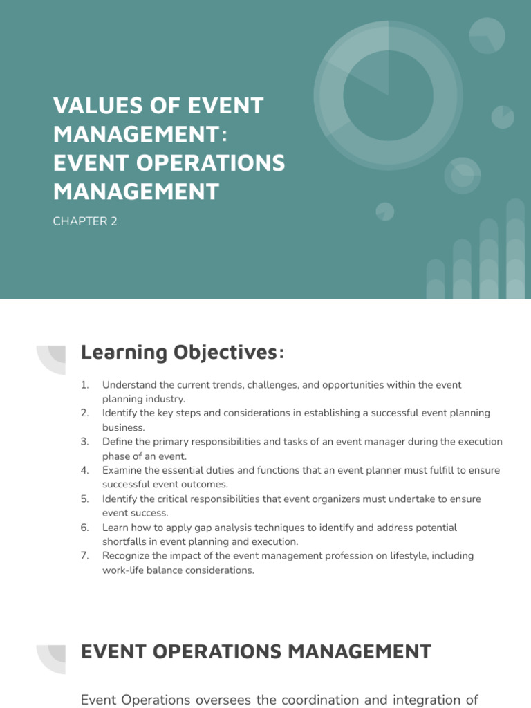 C2 - VALUES OF EVENT MANAGEMENT_ Event Operation Management | PDF ...