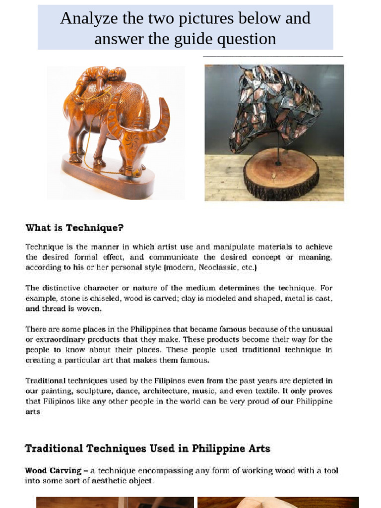 Contemporary Arts Nov W1 Lesson 2 | PDF