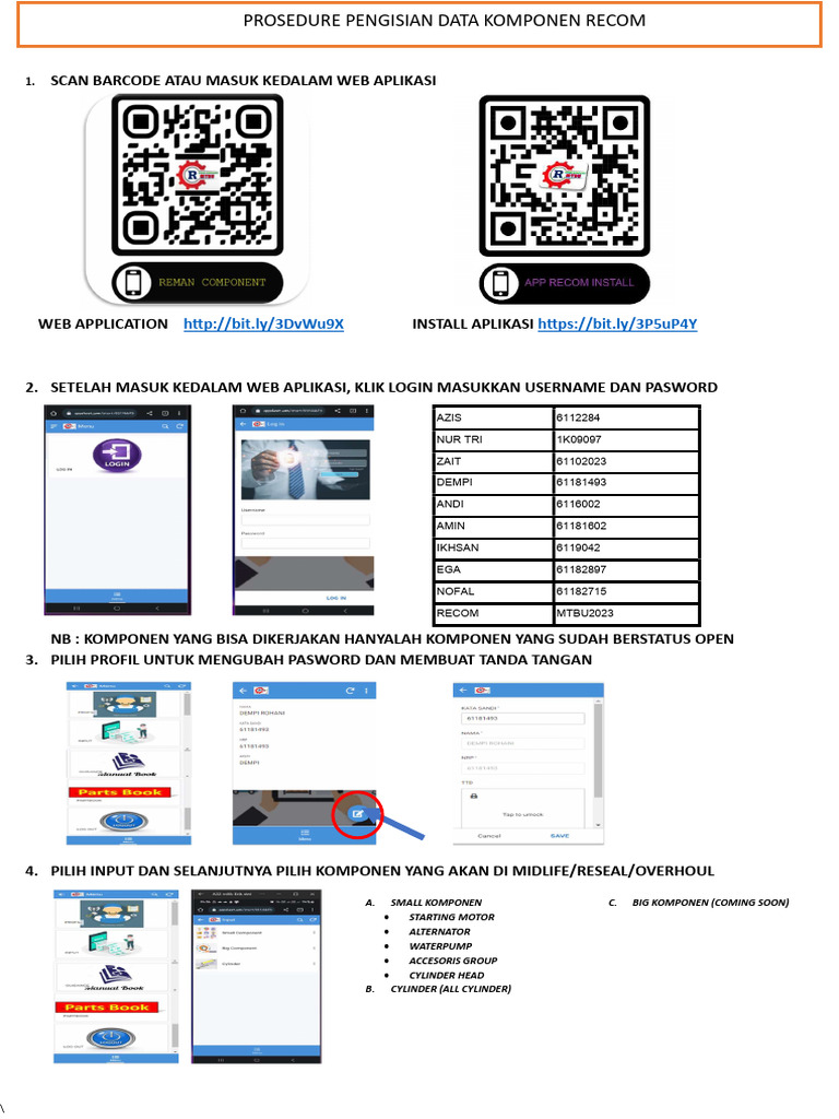 Petunjuk Pengisian Appsheet Recom | PDF