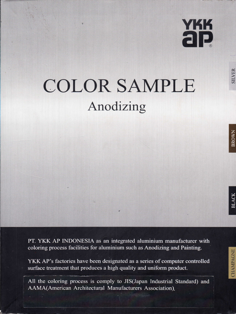 Anodizing Color Samples and Applications | PDF