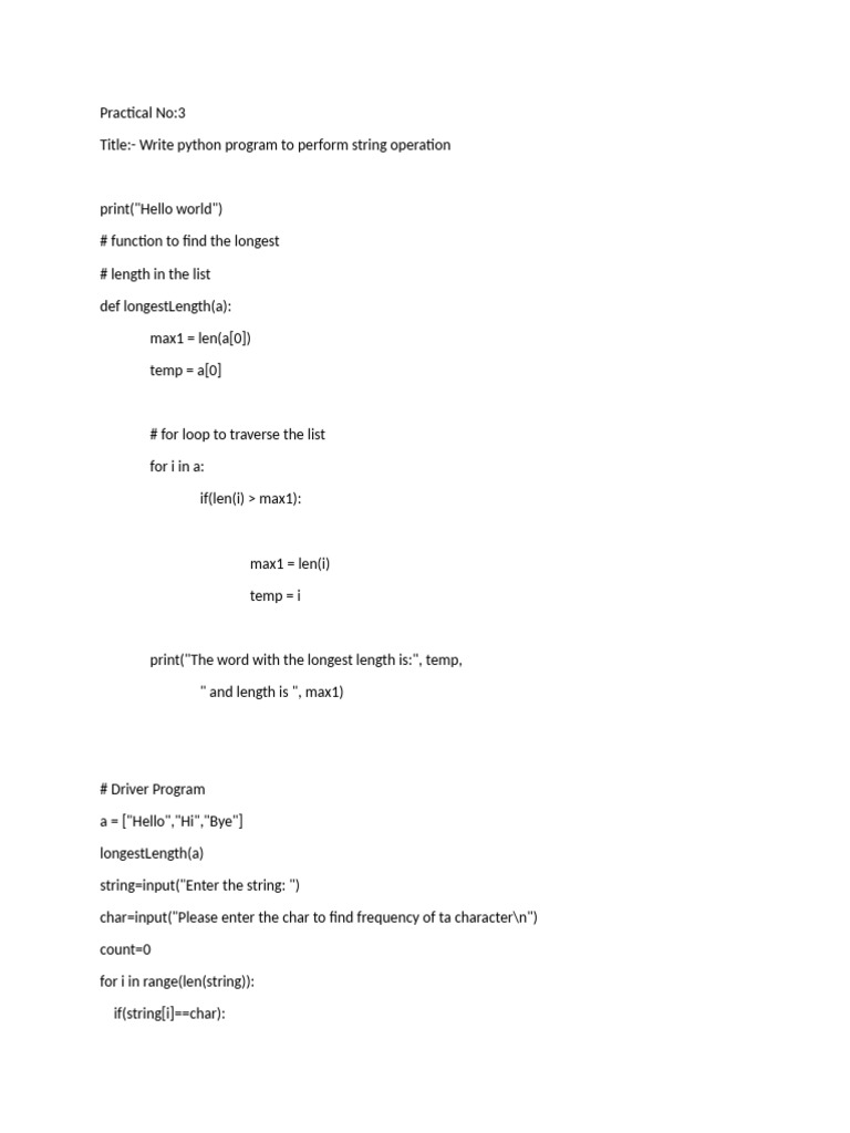 Python String Operations Guide | PDF