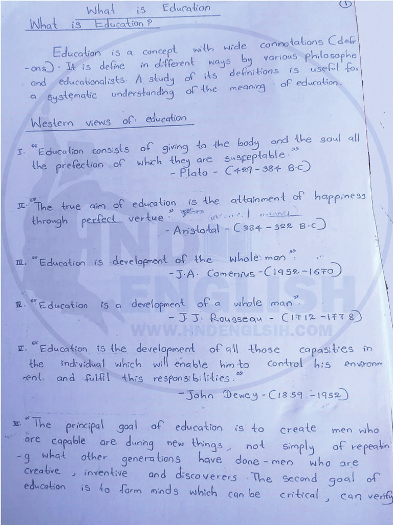 Principle of Education-1 | PDF