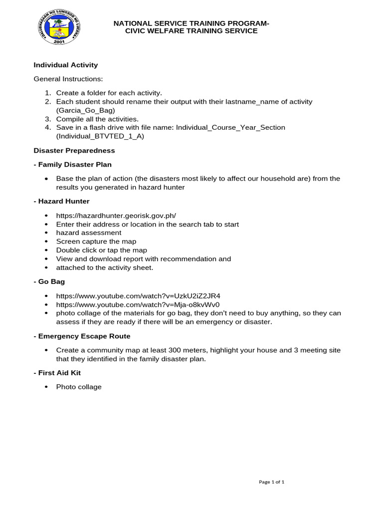 INSTRUCTIONS | PDF