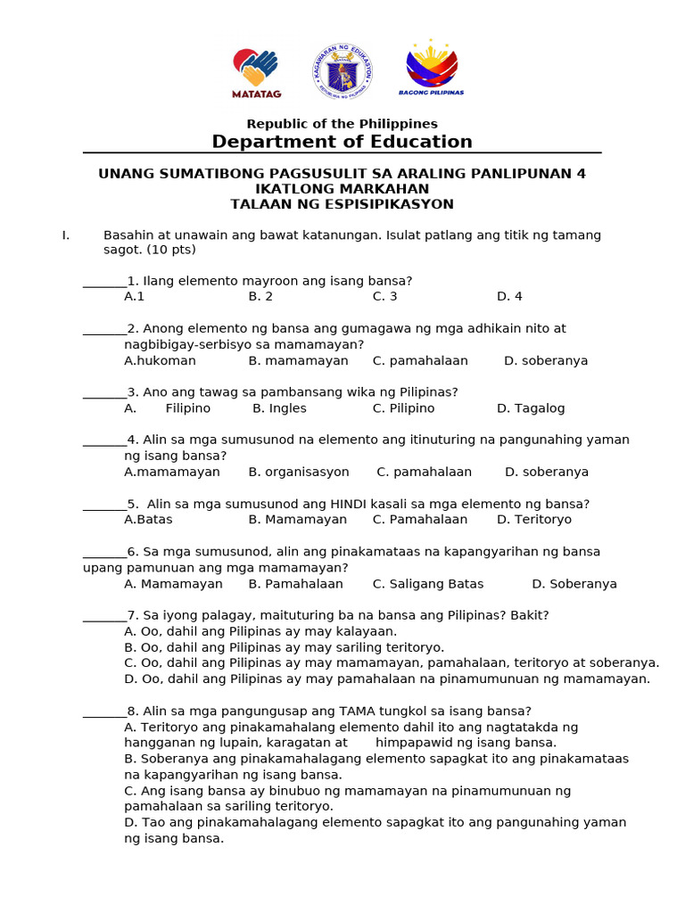 AP4-SUMMATIVE-NO.-1WEEK-1-2 | PDF