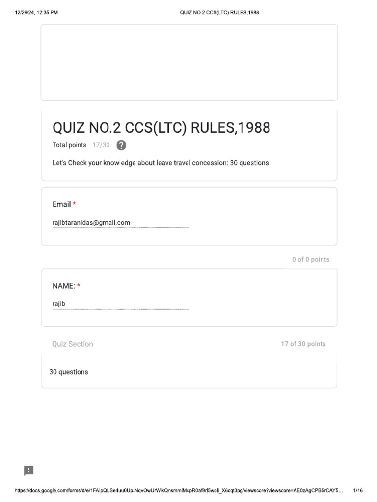 ccs ltc 1988 rule | PDF