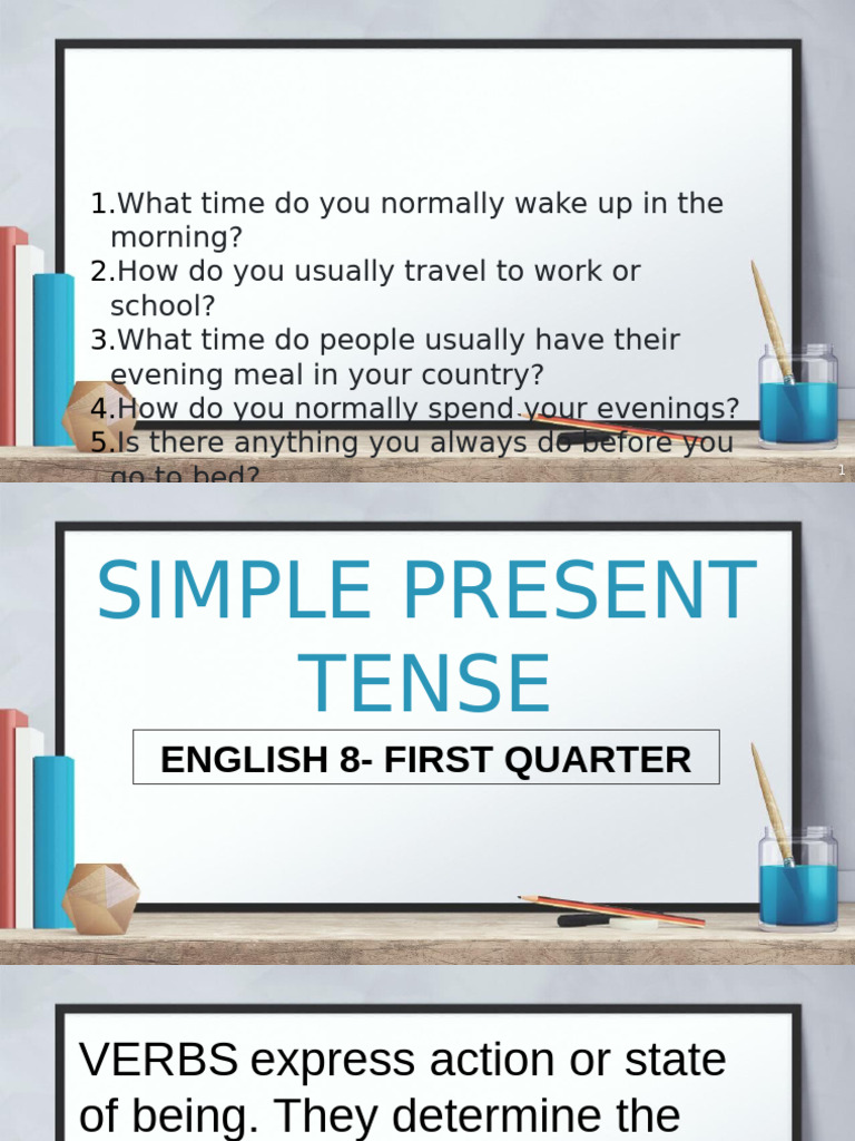 Simple Present Tense in English | PDF | Verb | English Language