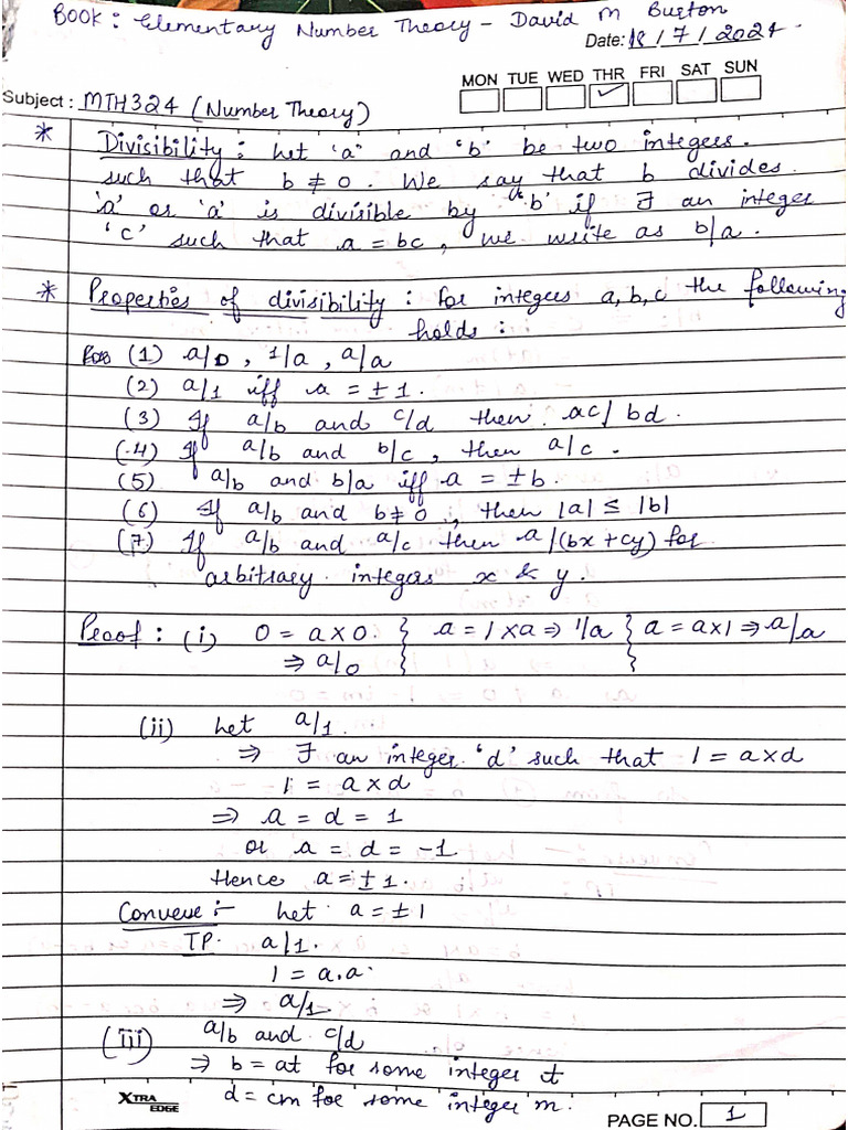 Number Theory | PDF