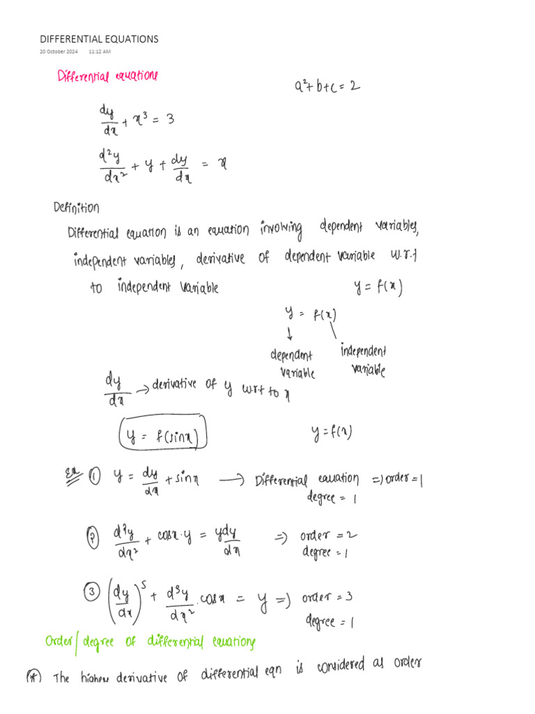 Understanding Differential Equations Pdf