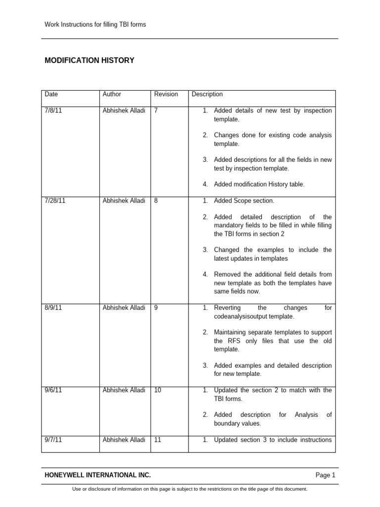 Work Instructions for filling TBI forms 1 | PDF | Parameter (Computer ...