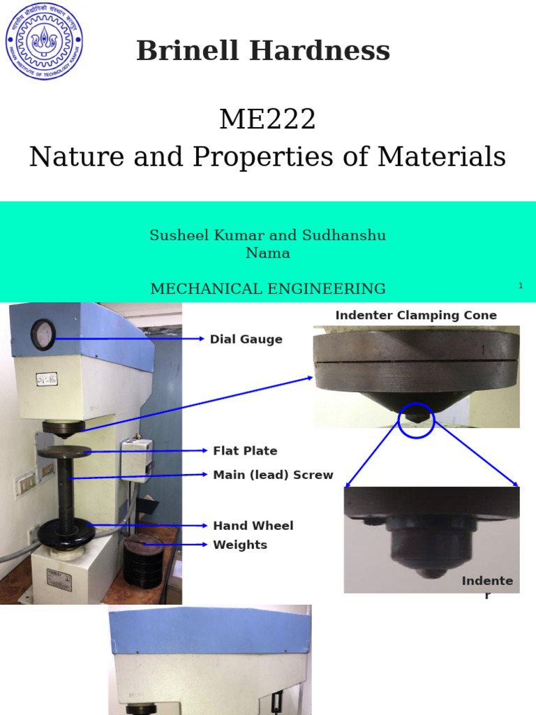 Machine_Brinell_v1 | PDF | Hardness | Materials Science