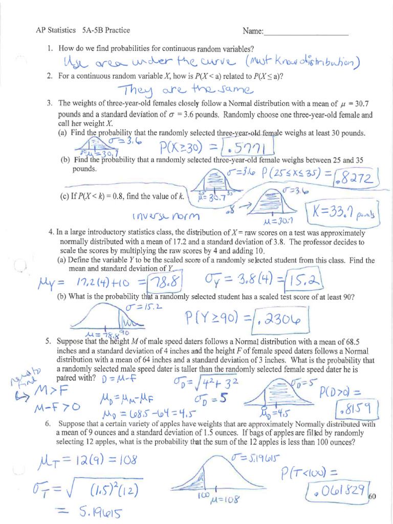 5A 5B+Practice+Key | PDF