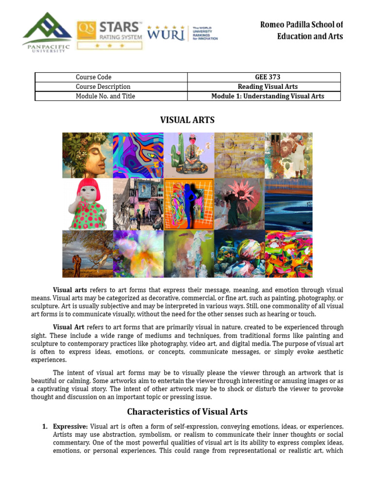 GEE 373 Module 1.Docx | PDF | Composition (Visual Arts) | Shape