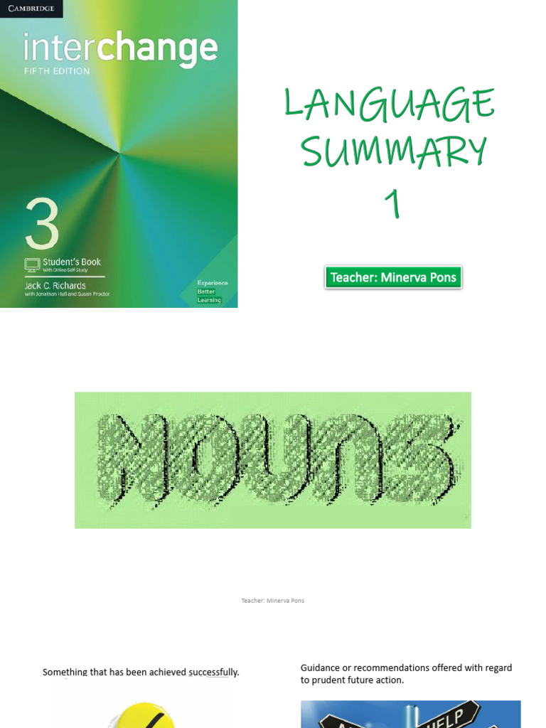 Language Summary 1 - Level 3 | PDF | Humour | Teachers