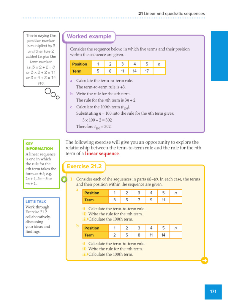 Sequences_Worksheet | PDF | Mathematics | Algebra