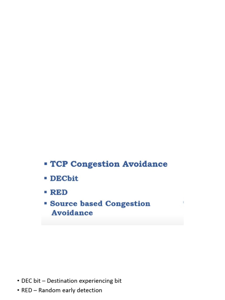 22-Control-Congestion Avoidance Mechanisms-04-11-2024 | PDF