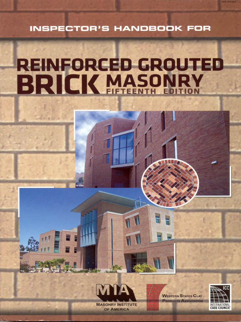 Inspector S Handbook For Reinforced Grouted Brick Masonry | PDF | Cement | Brick