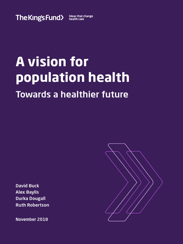 A Vision For Population Health Online Version | PDF | Public Health ...