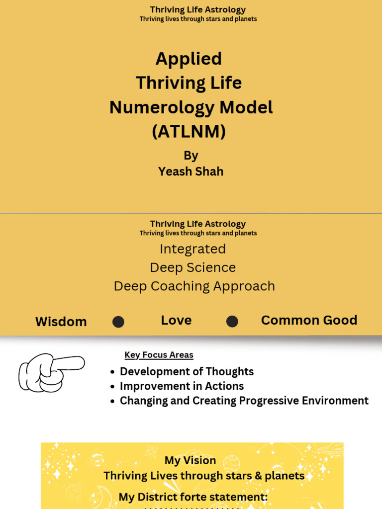 Applied Thriving Life Numerology Model | PDF | Planets In Astrology ...