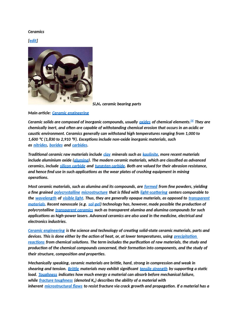 ceramics | PDF | Ceramics | Solid
