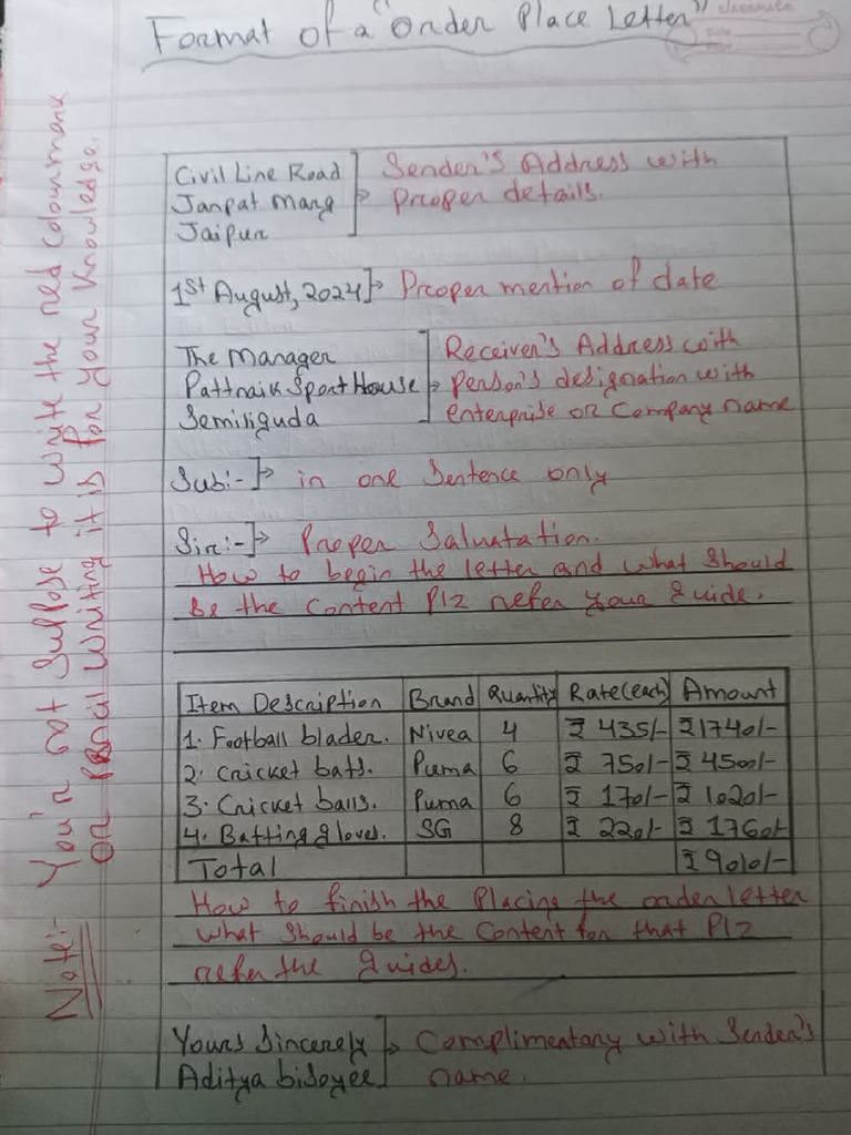 English Letter Format | PDF