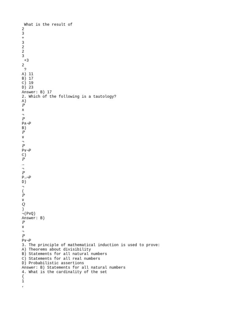 MFCS | PDF | Discrete Mathematics | Algorithms