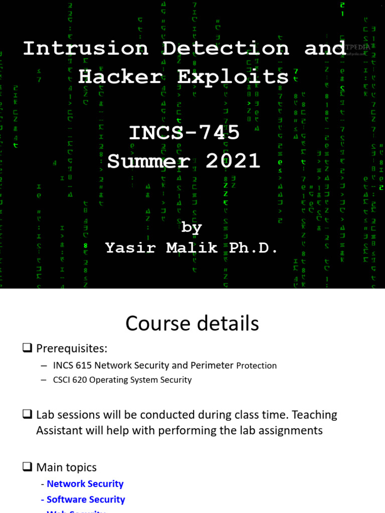 Intro_2021 | PDF | Denial Of Service Attack | Security