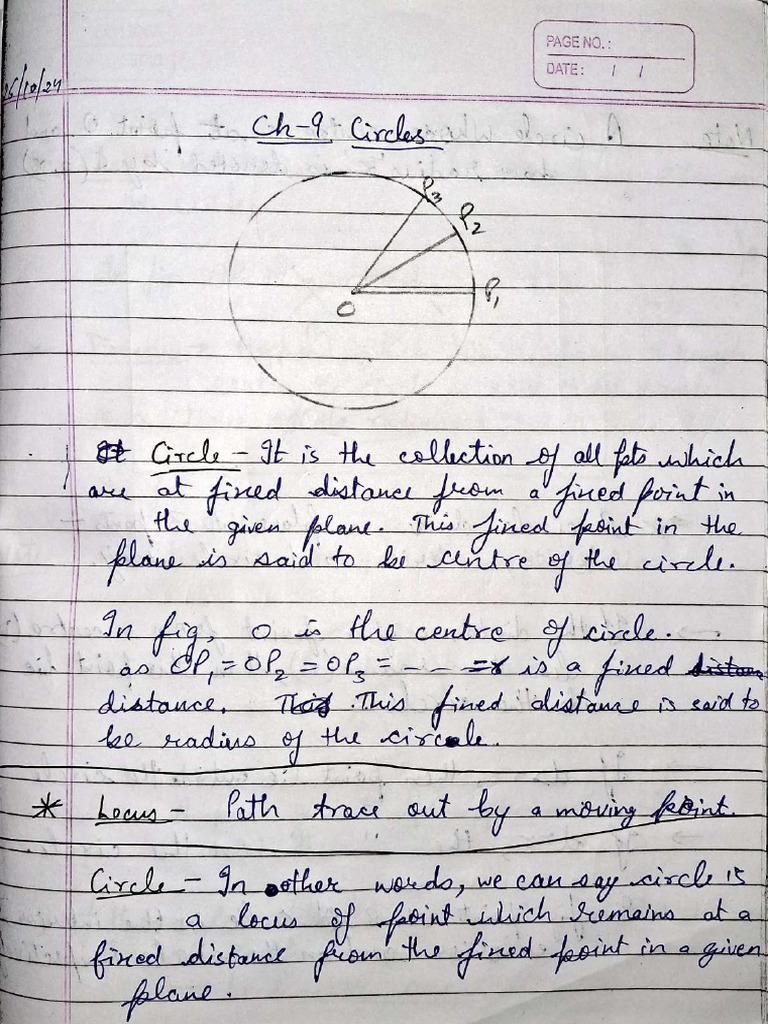 Ch9 Circles Math IX - Compressed | PDF