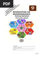 Esp 9 Modyul 10 Kagalingan Sa Paggawa | PDF