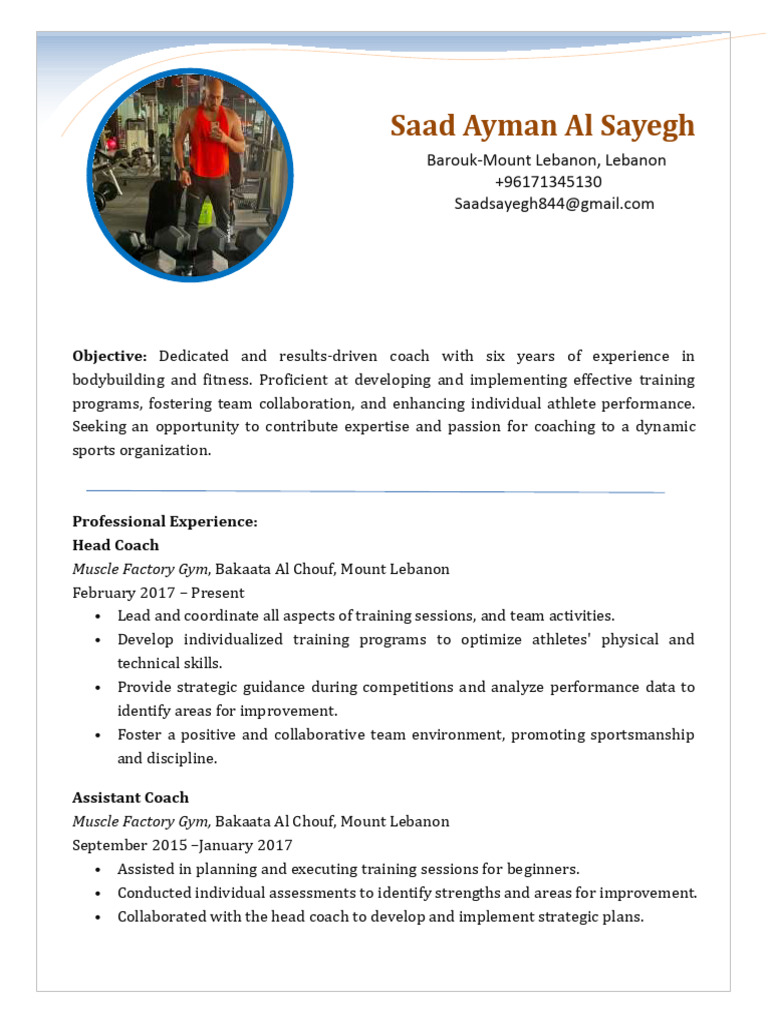 Saad Al Sayegh CV | PDF