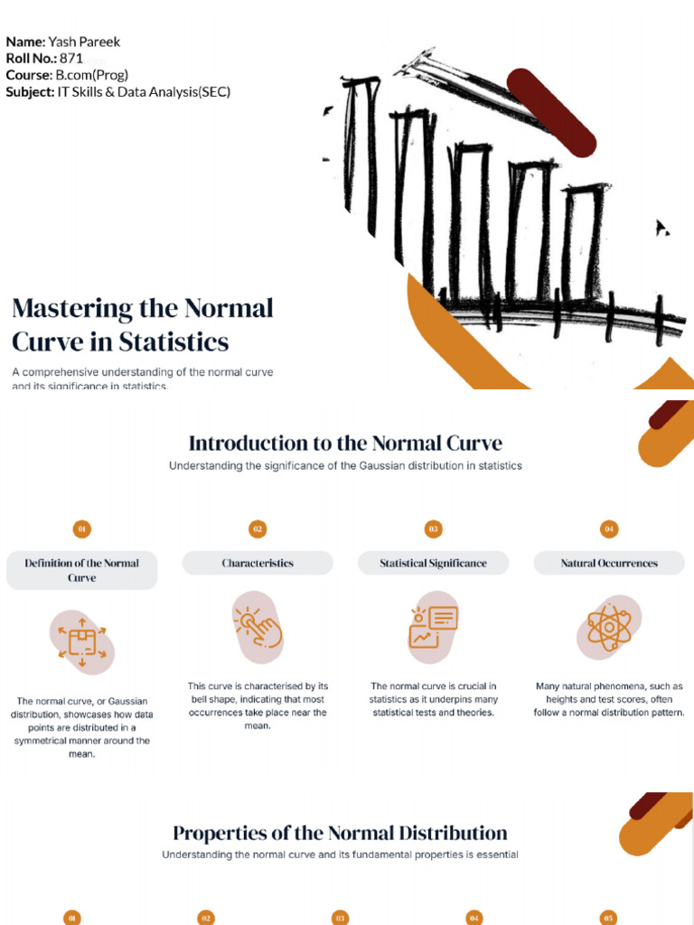 Understanding the Normal Curve and its Fundamentals Properties (1) | PDF