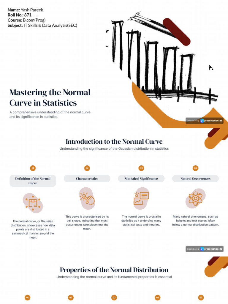 Understanding The Normal Curve and Its Fundamental Properties | PDF