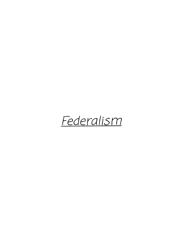 2 Federalism | PDF