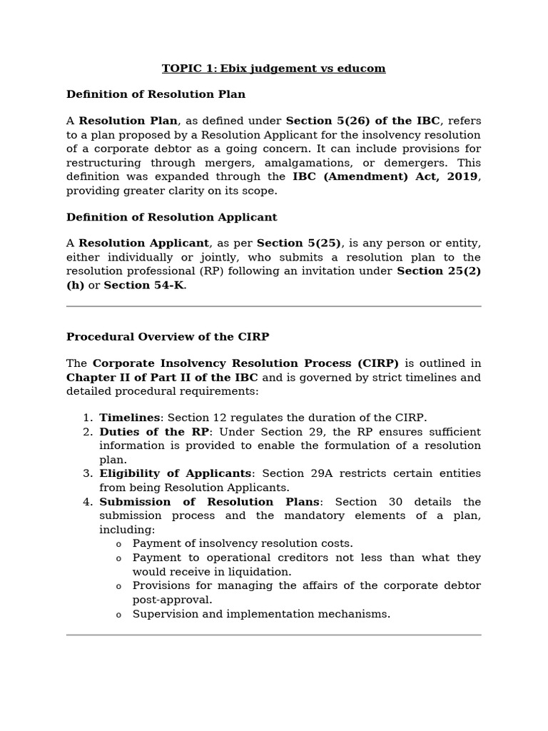 IBC PART 2 | PDF | Bankruptcy | Set Off (Law)