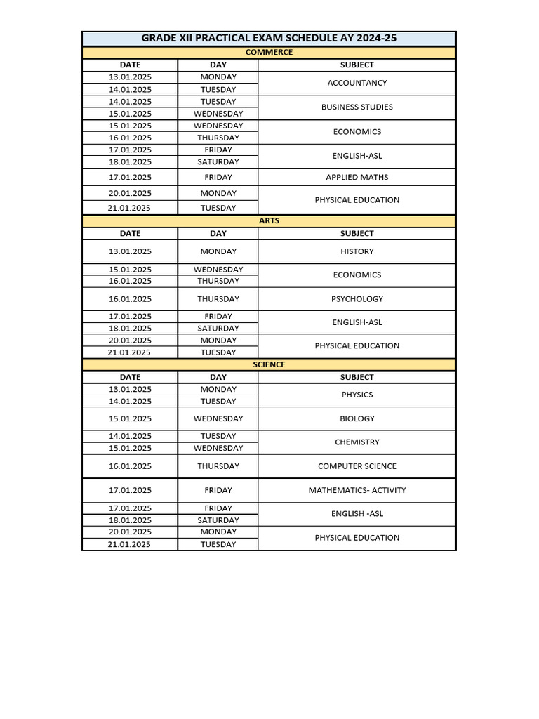 Practical Exam Planner$20250107140800 | PDF