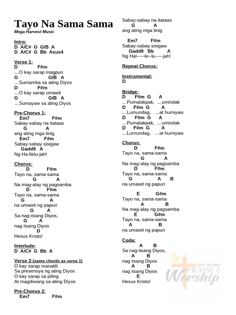 Tayo Na Sama Sama | PDF