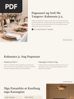 Kabanata 3 Ang Hapunan Sa Noli Me Tangere | PDF
