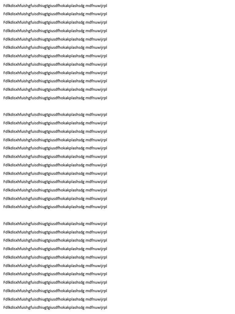 Repeated Text Analysis Document | PDF